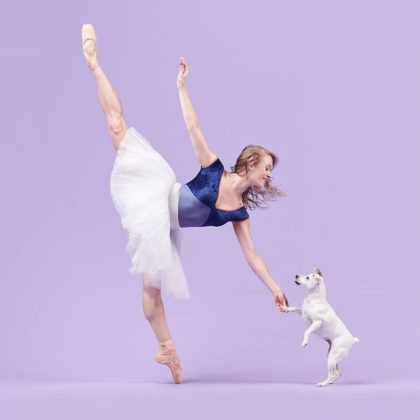 Ballet Dancers And Dogs Pose Together For A Photoshoot And The Result ...