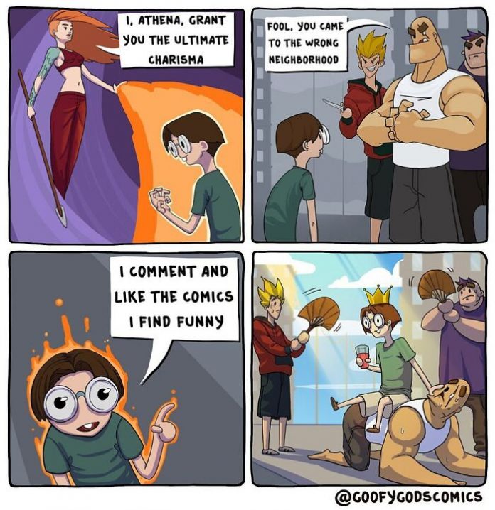 Artist Create 30 "Goofy” Comics About How Gods Deal With Everyday ...